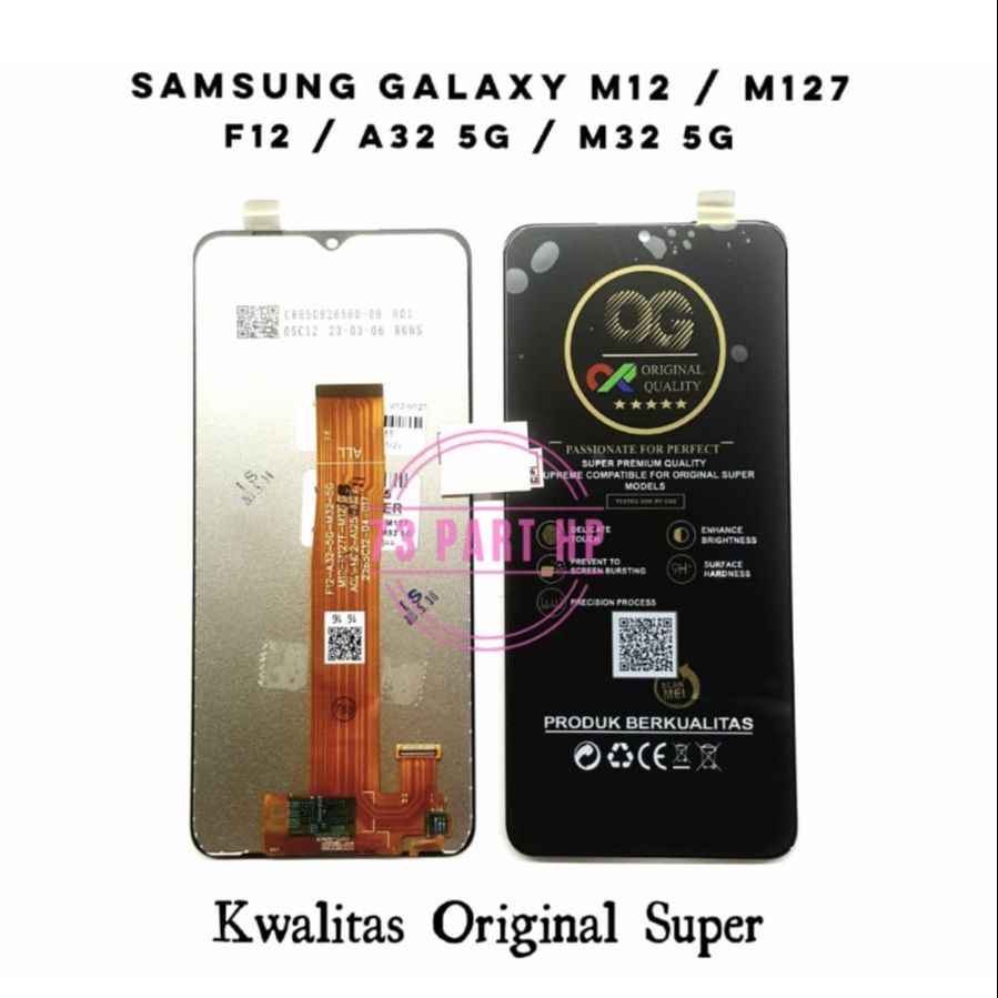Lcd Toucshcreen Fullset Original Super Samsung Galaxy M12 / M127 / F17 ...