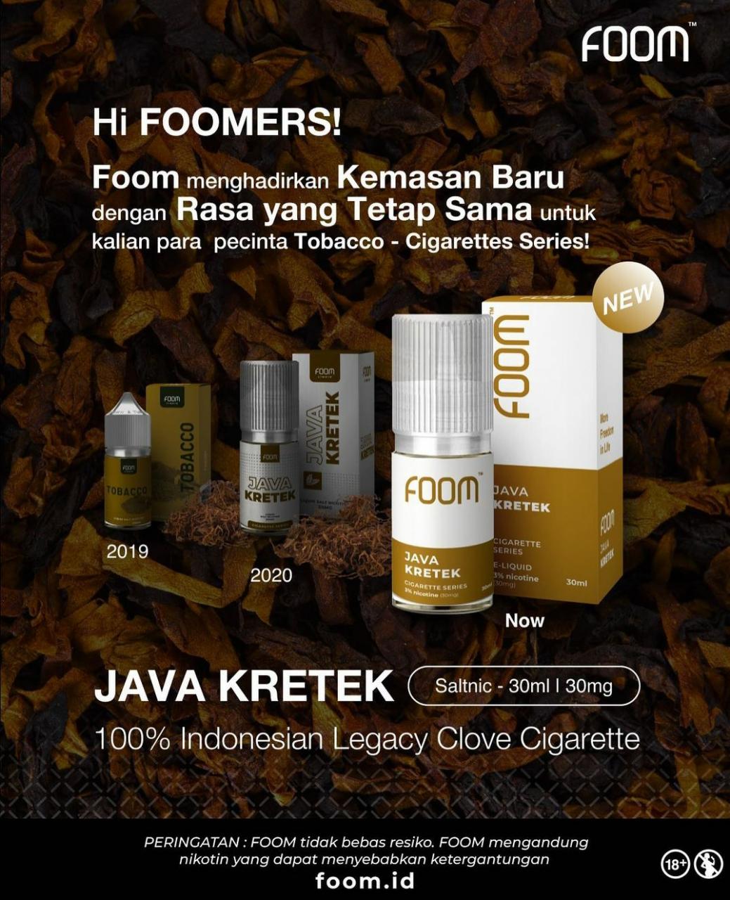 FOOM JAVA KRETEK-30ML | Lazada Indonesia