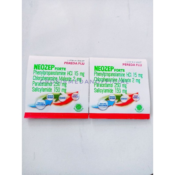 NEOZEP FORTE - OBAT DEMAM BATUK PILEK | Lazada Indonesia