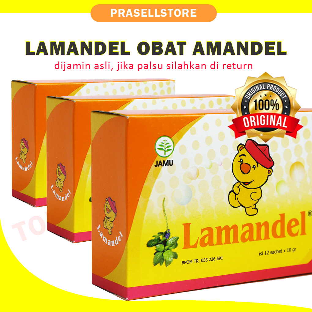 Lamandel Obat Amandel Kemasan Kotak 100% Original | Lazada Indonesia