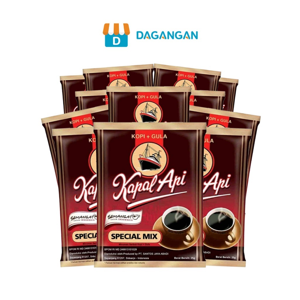 Kapal Api Special Mix - Kopi Bubuk Sachet 24gr 3 renceng (isi 30 Sachet ...