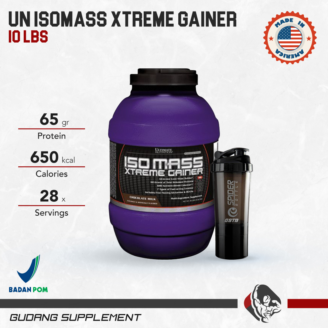 Ultimate Nutrition Iso Mass Xtreme Gainer 10 Lbs Gudang Supplement ...