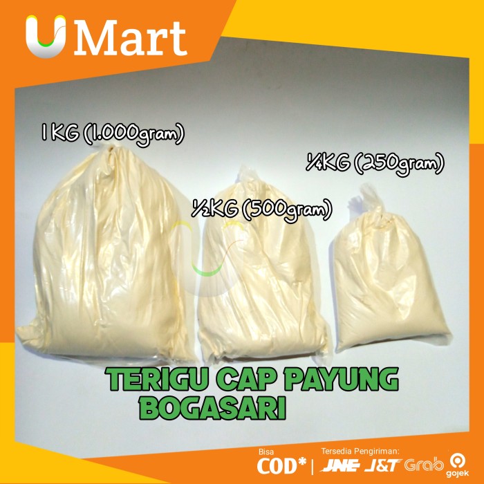U Mart - Tepung Terigu Cap Payung Kiloan 1Kg Murah Repack Curah ...