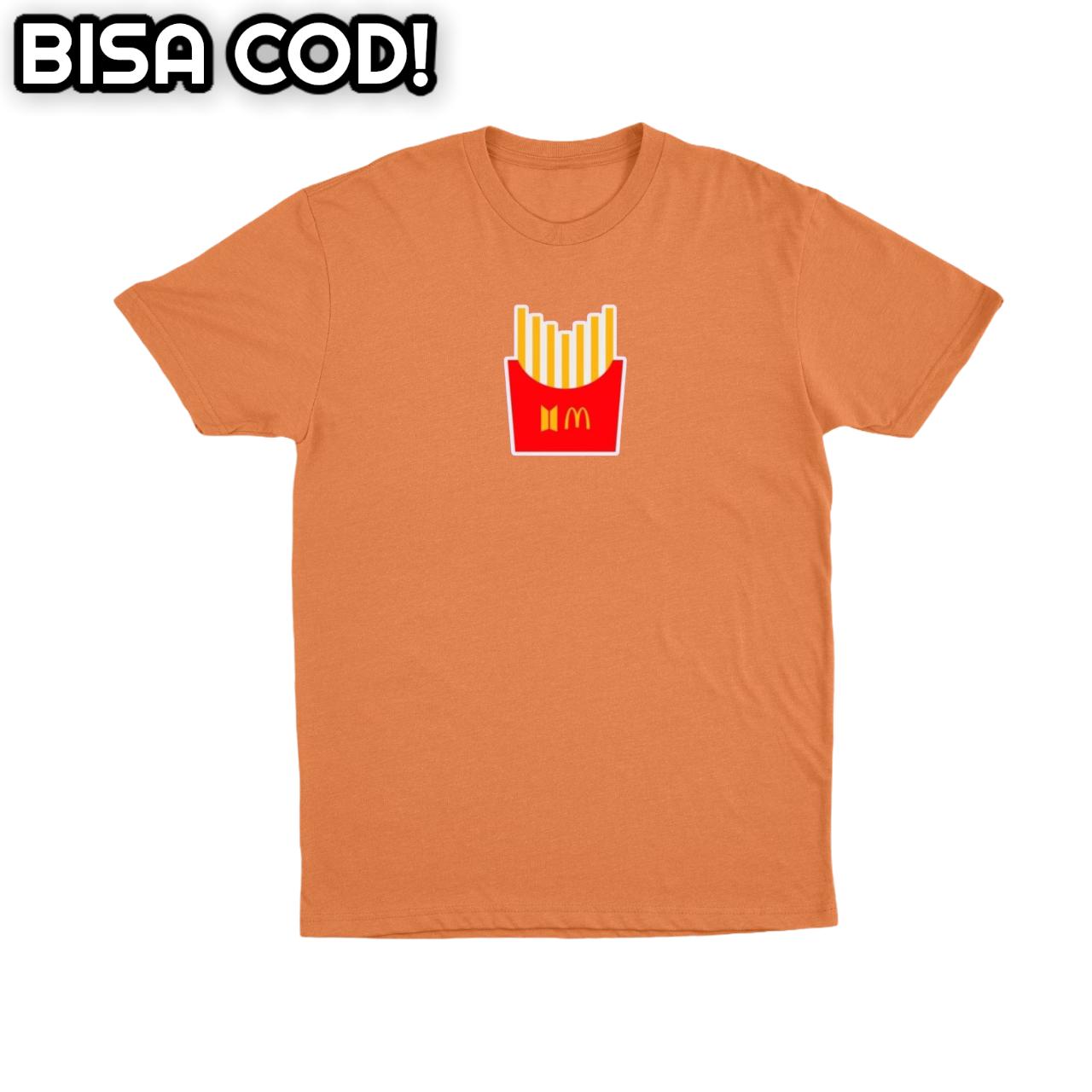 Kaos Baju BTS X MCD BTS KENTANG GORENG BTS MCD Souvenir BTS MCD ...
