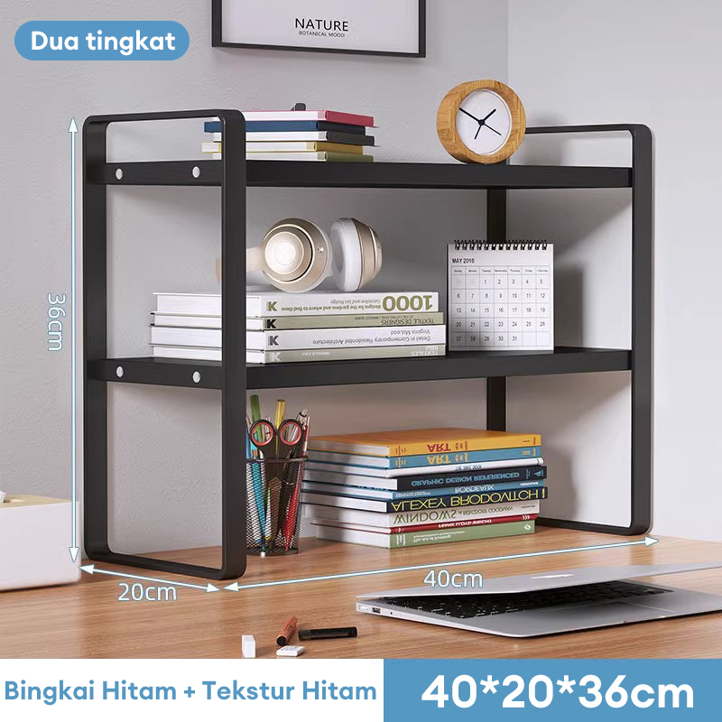 Rak Buku Rak Meja Stationery Desktop Storage Rak Buku Desktop Rak ...