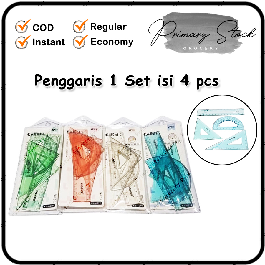 Penggaris Set Lengkap Segitiga Busur Derajat Penggaris Murah | Lazada ...
