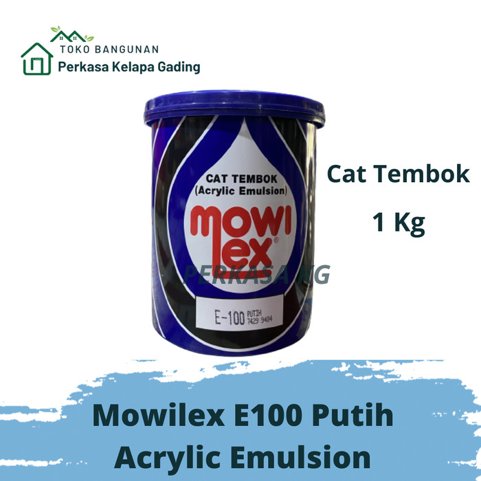 CAT TEMBOK MOWILEX E100 1KG ACRYLIC EMULSION INTERIOR EKSTERIOR - JENBY ...