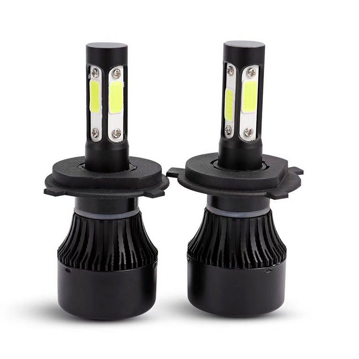 Lampu Mobil Variasi LED Headlight 4 Sisi SUPER BRIGHT 2 Pcs 12 Volt ...