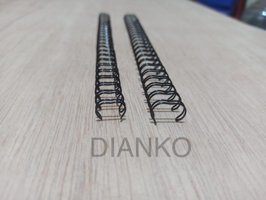 Ring Kawat jilid Spiral A4 1/2 Spiral Wire 1/2 A4 3:1 34 loops HITAM ...