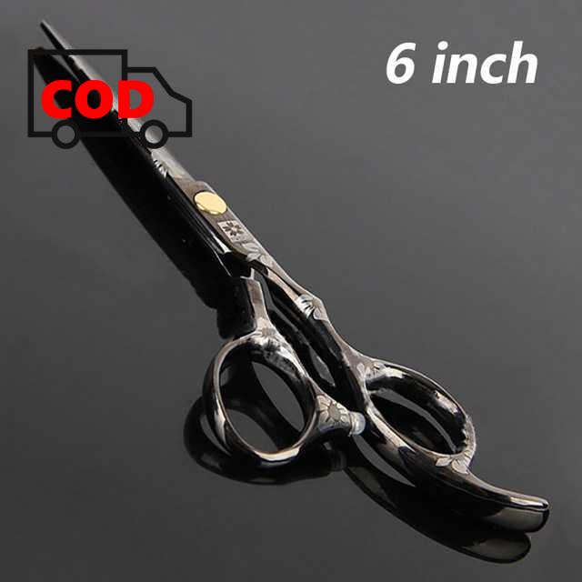 Gunting Rambut Salon Full Stainless Steel 6 Inch Model Lurus Flat Cut ...