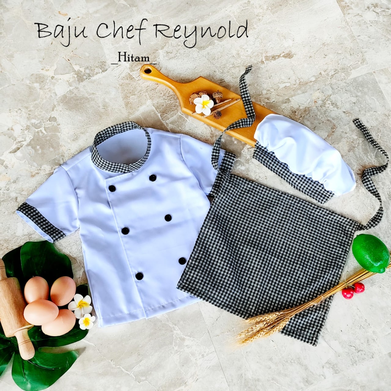 Baju Koki Chef Reynold Baju Kostum Karnaval Anak dan Bayi Newborn Baju ...