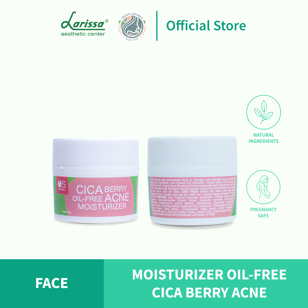 Cica Berry OIL-FREE ACNE MOISTURIZER LARISSA - Moisturizer Untuk Wajah ...