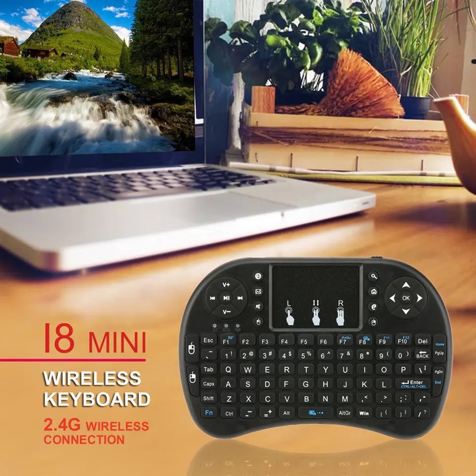 Mini Wireless Keyboard Smart Android Tv Box STB Touch Pad Mouse i8 ...