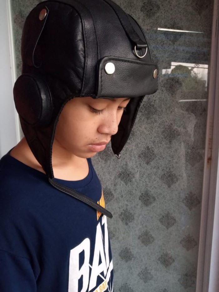 topi pilot pesawat topi Motor Paralayang topi snoopy Kulit Asli ...