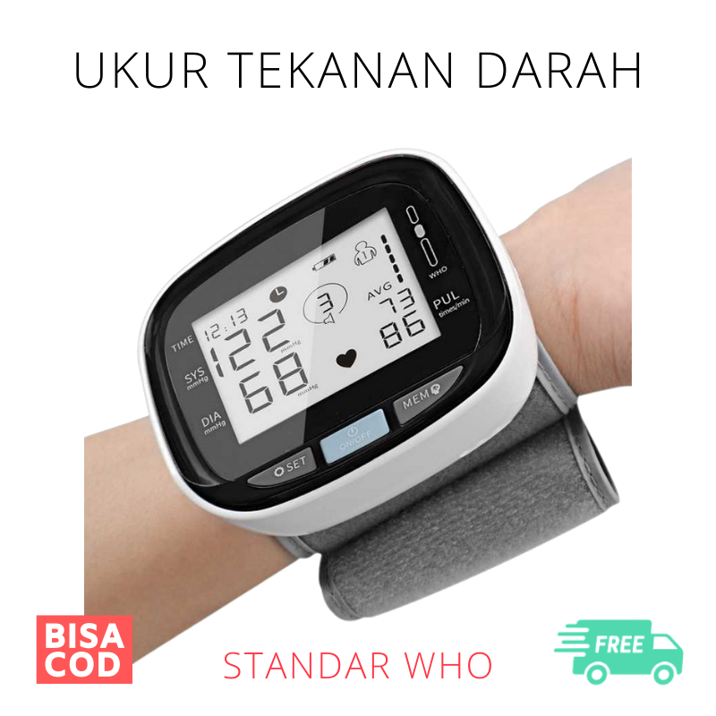 ALAT PENGUKUR TEKANAN DARAH DIGITAL STANDAR WHO WristBlood Monitor ...