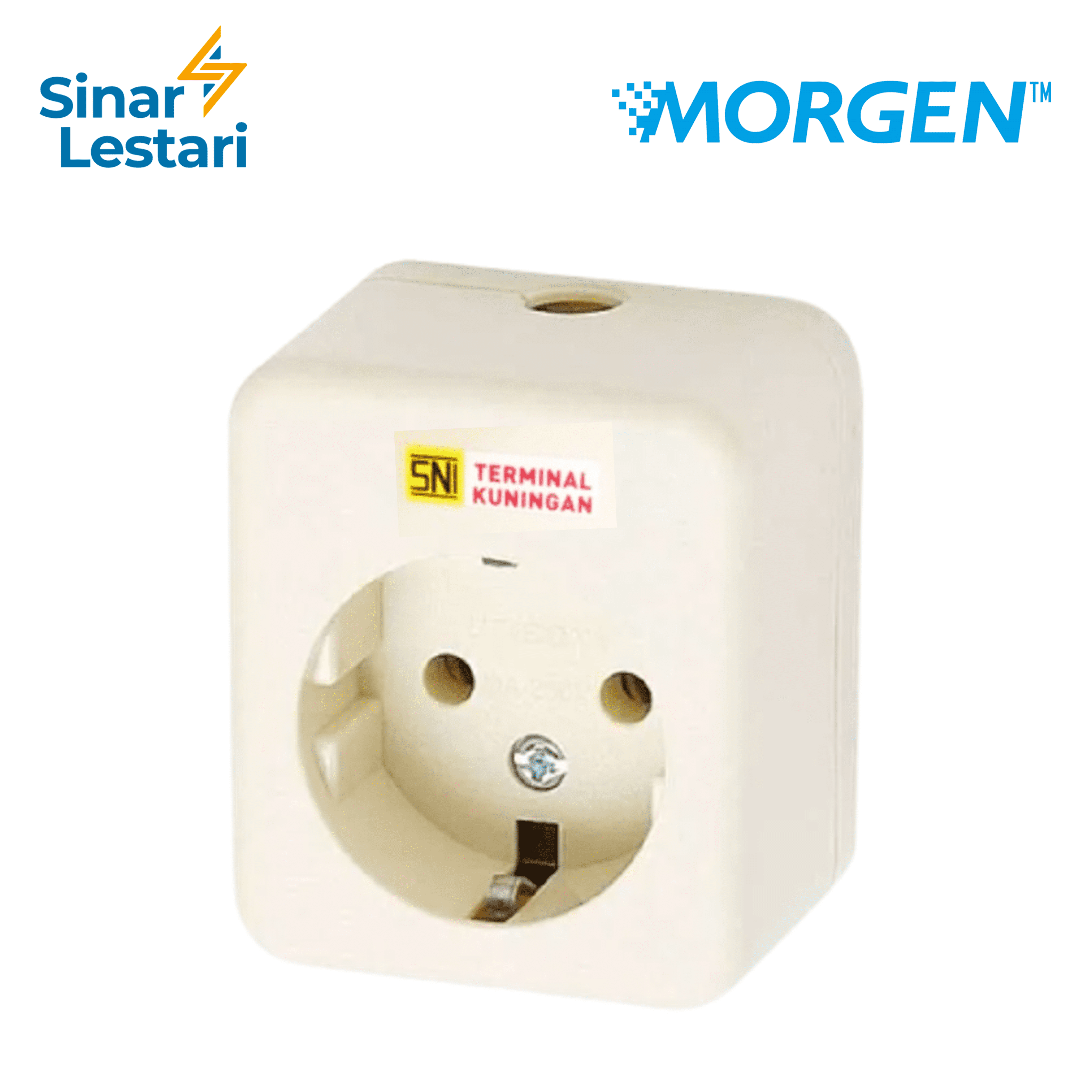 Morgen Stop kontak 1 lubang timbul 16A 250V OB Outbow | Lazada Indonesia