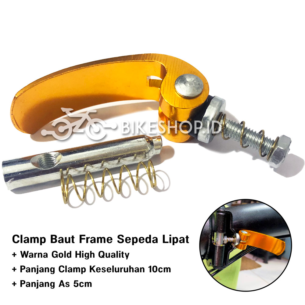 Clamp Baut Batang Tengah Sepeda Lipat Frame Quick Release / Lockpin ...