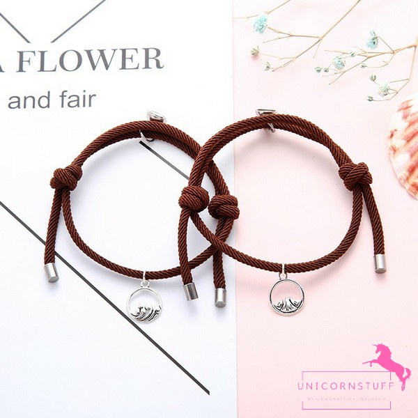 2 PC Gelang Couple Magnet Pacar Set LDR Pasangan Kembaran Cewek Cowok ...