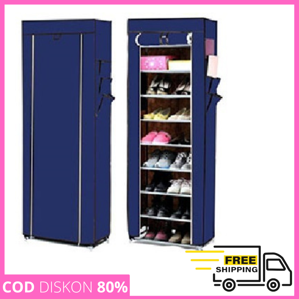 Rak Sepatu Portable 10 Susun serbaguna Full Resleting tipe 1099 rak ...
