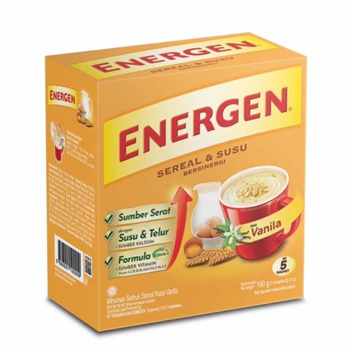 ENERGEN SEREAL & SUSU ISI 5 SACHET 160 gram | Lazada Indonesia