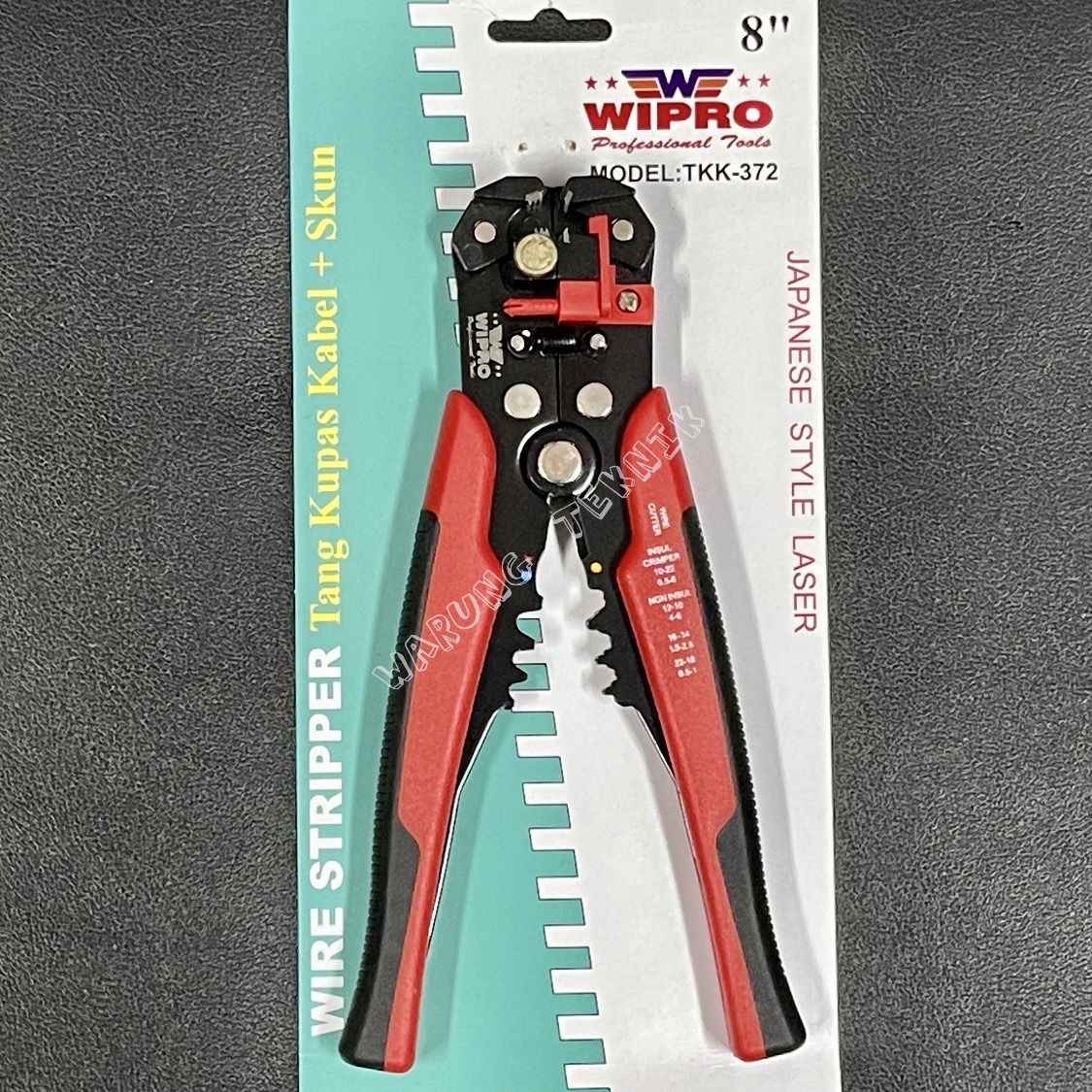 WIPRO TKK-3 automatic wire stripper 8" - tang kupas kabel dan skun 8 ...