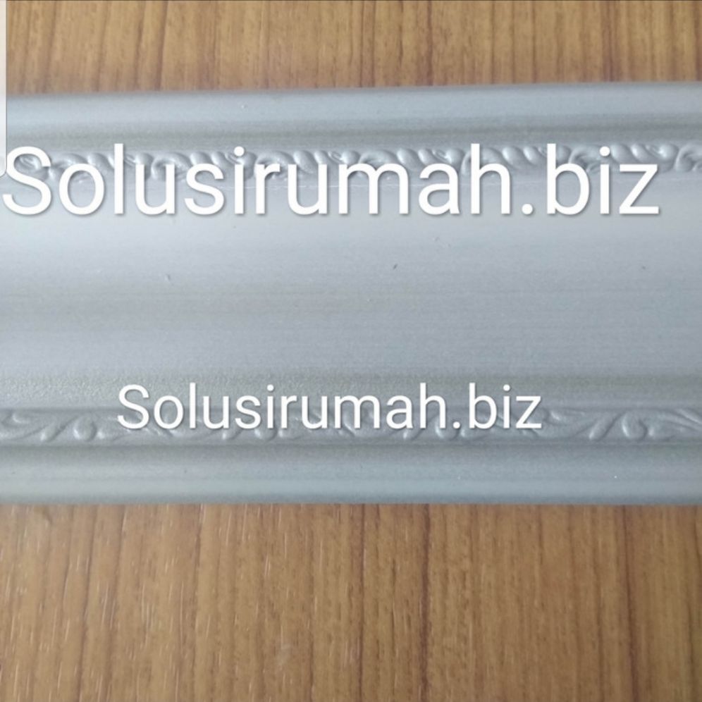 LIST PVC SUDUT PROFIL 80MM 8CM 1METER BASIC POLOS PUTIH LIS PLAFON ABU ...