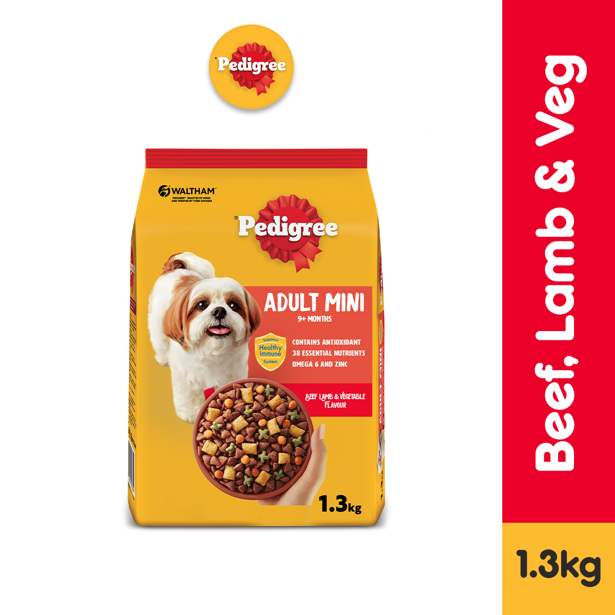 PEDIGREE Makanan Anjing Kering - MINI Makanan Anjing Dewasa Ras Mini 1 ...