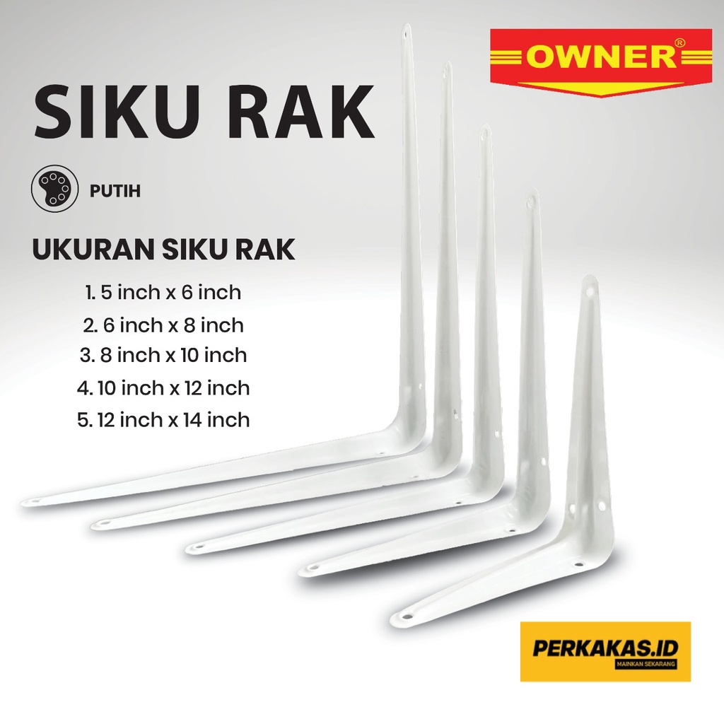 Siku Rak Dinding Besi Penyanggah Ambalan OWNER | Lazada Indonesia