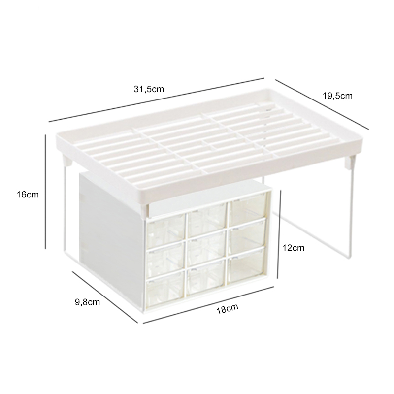 Mainland Rak Meja Stationery Desktop Storage Rak Lipat Penyimpanan Buku ...