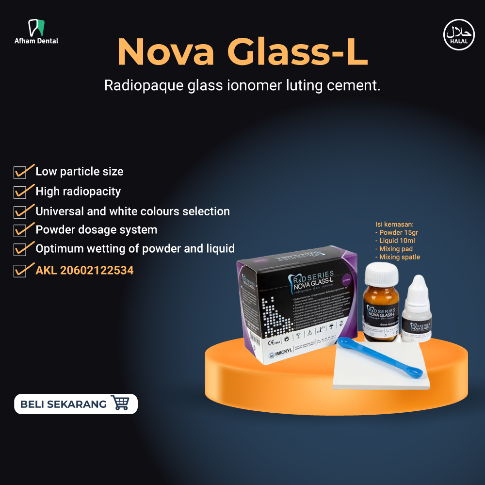 DENTAL GLASS IONOMER LUTING CEMENT / GIC / SIMILAR FUJI 1 / NOVA GLASS ...