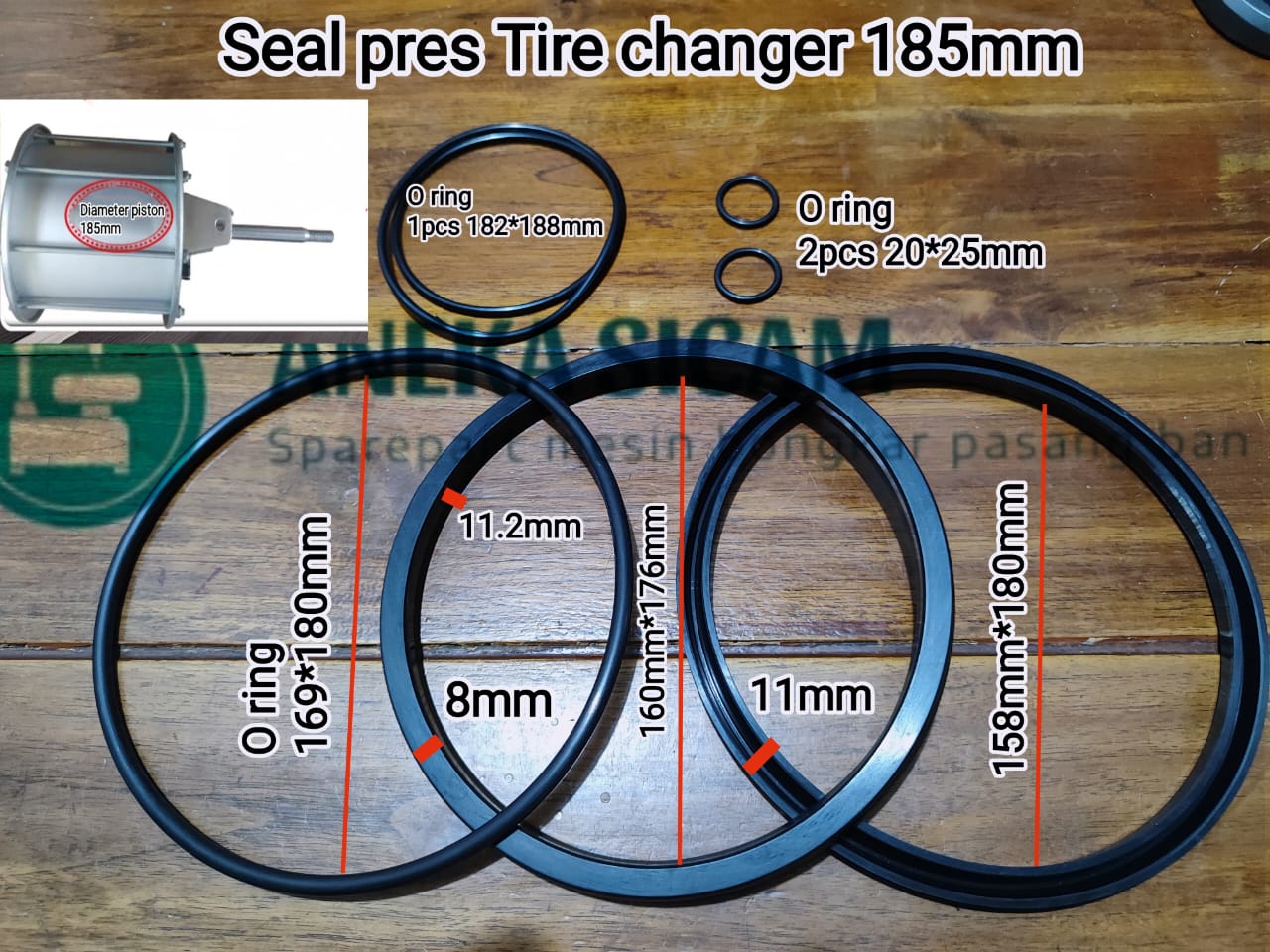 Sparepart Mesin Bongkar Ban/Seal Pres Tabung Tire Changer 185mm/2 varian | Lazada Indonesia