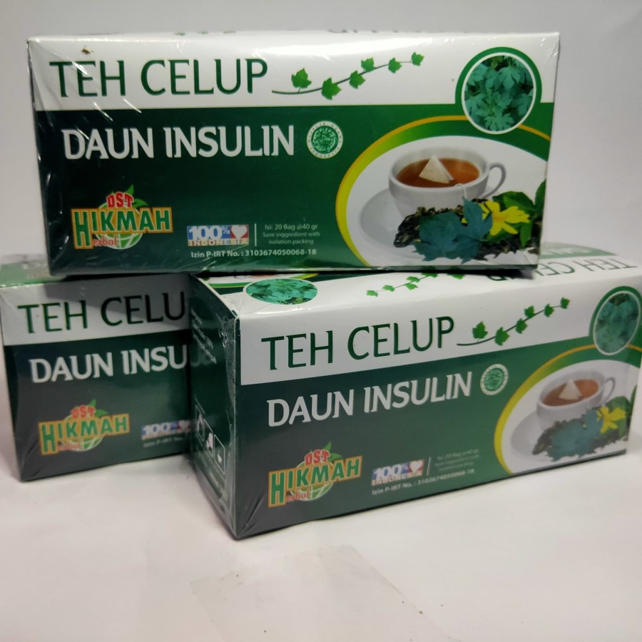 Teh celup Daun Insulin (hikmah) teh daun insulin diabetes obat diabetes ...