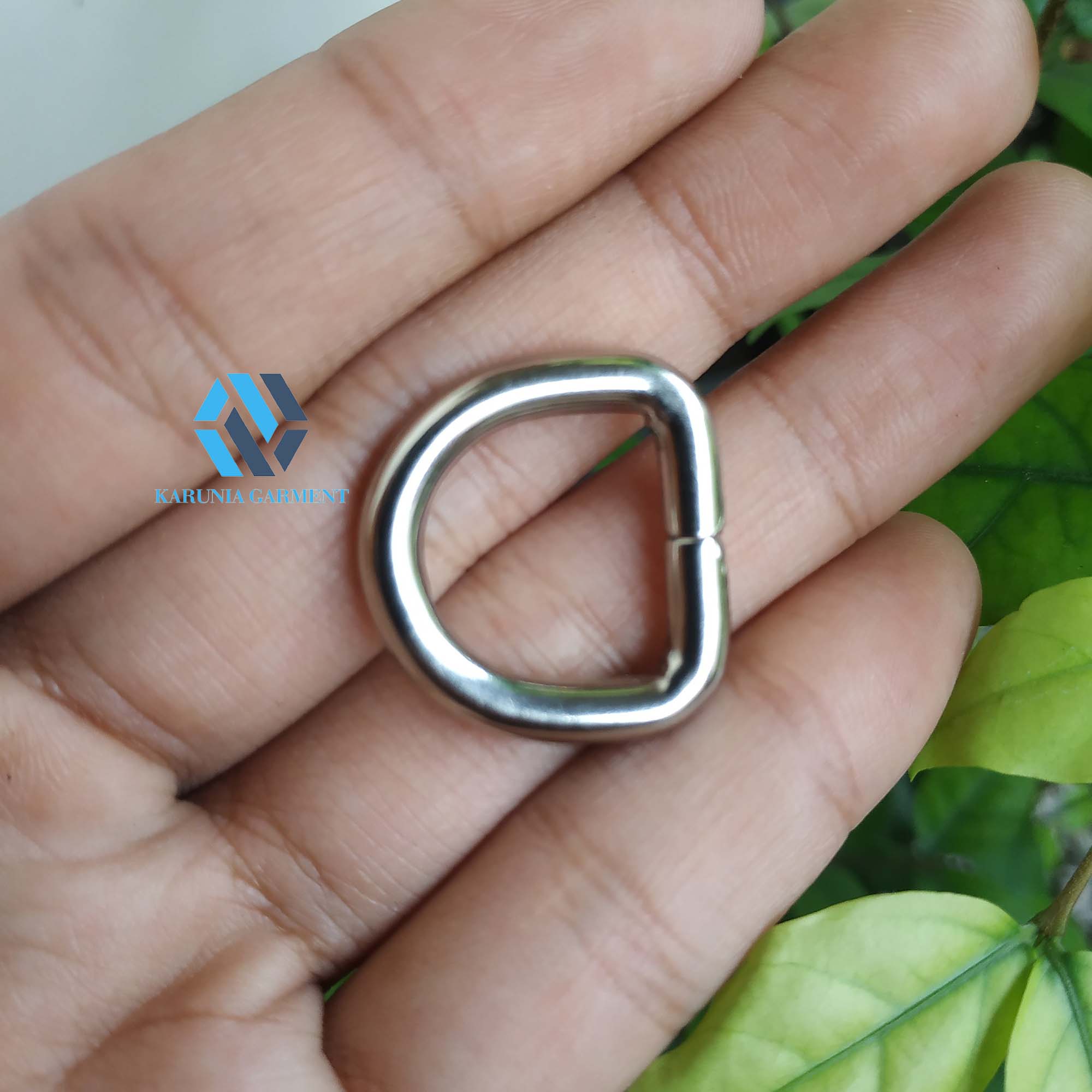 Ring D pengait cantelan tas bahan besi tebal ukuran 1.5 cm aksesoris ...