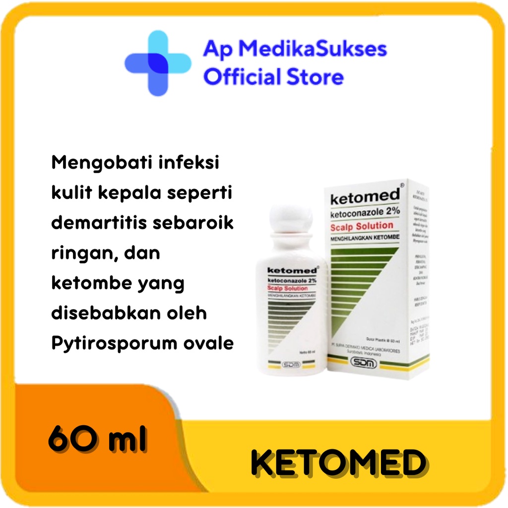 Ketomed 2% Scalp Solution 60 ml | Lazada Indonesia