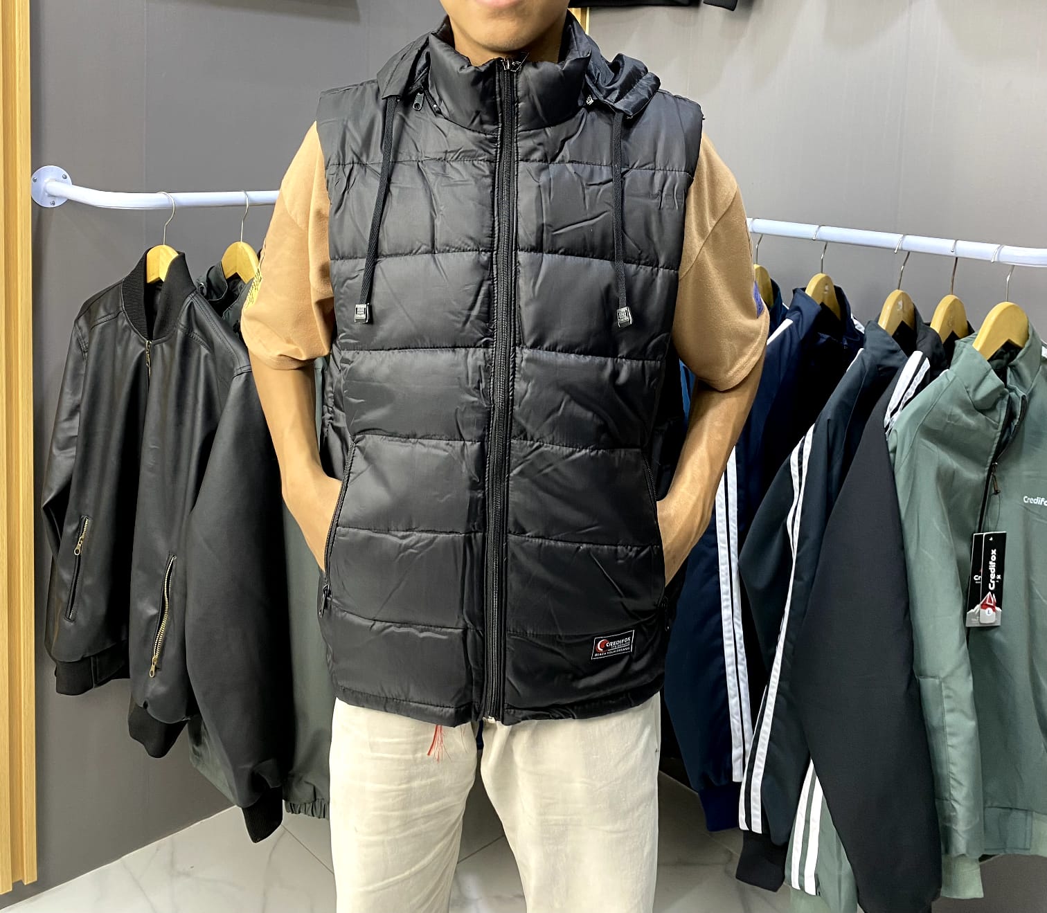 Rompi puffer include kupluk - rompi outdoor - rompi gelembung - rompi ...