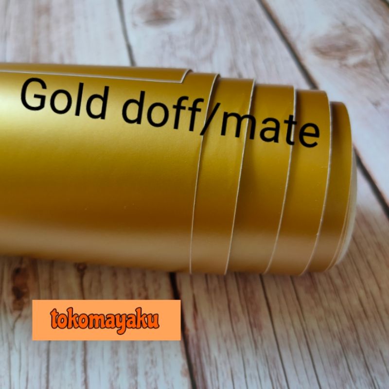 Skotlet gold doff / mate stiker gold | Lazada Indonesia