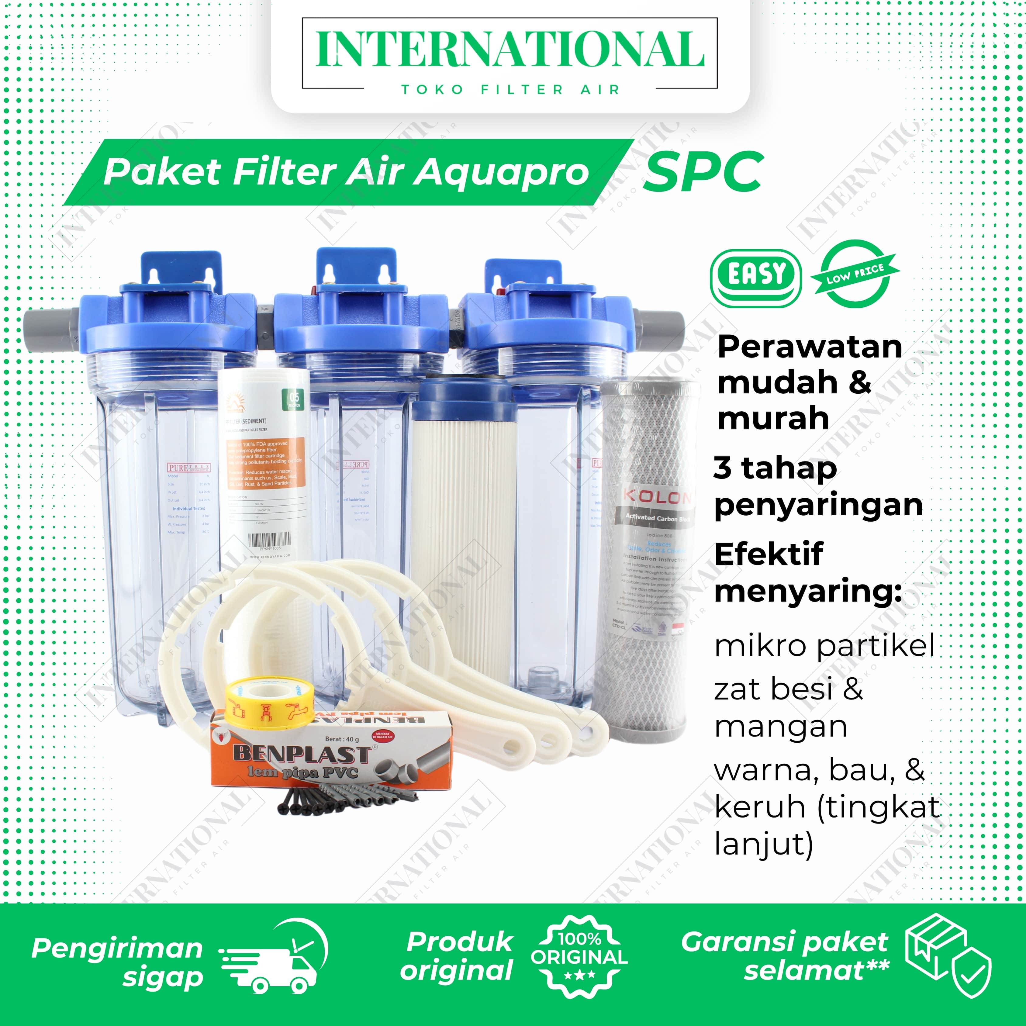 Filter Air Sumur Tanah Lengkap 1 Set / Saringan Filter Air Zat Besi ...