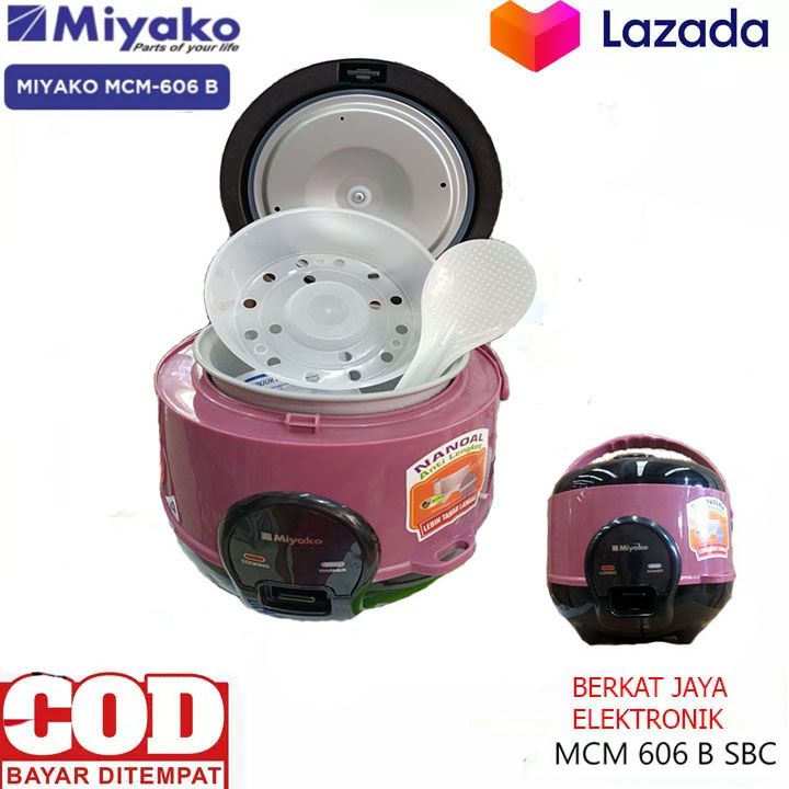 Miyako MCM-606 B SBC Magic Com / Rice Cooker 3in1 MCM 606 B SBC / MCM606 BSBC / MCM 606 SBC ...
