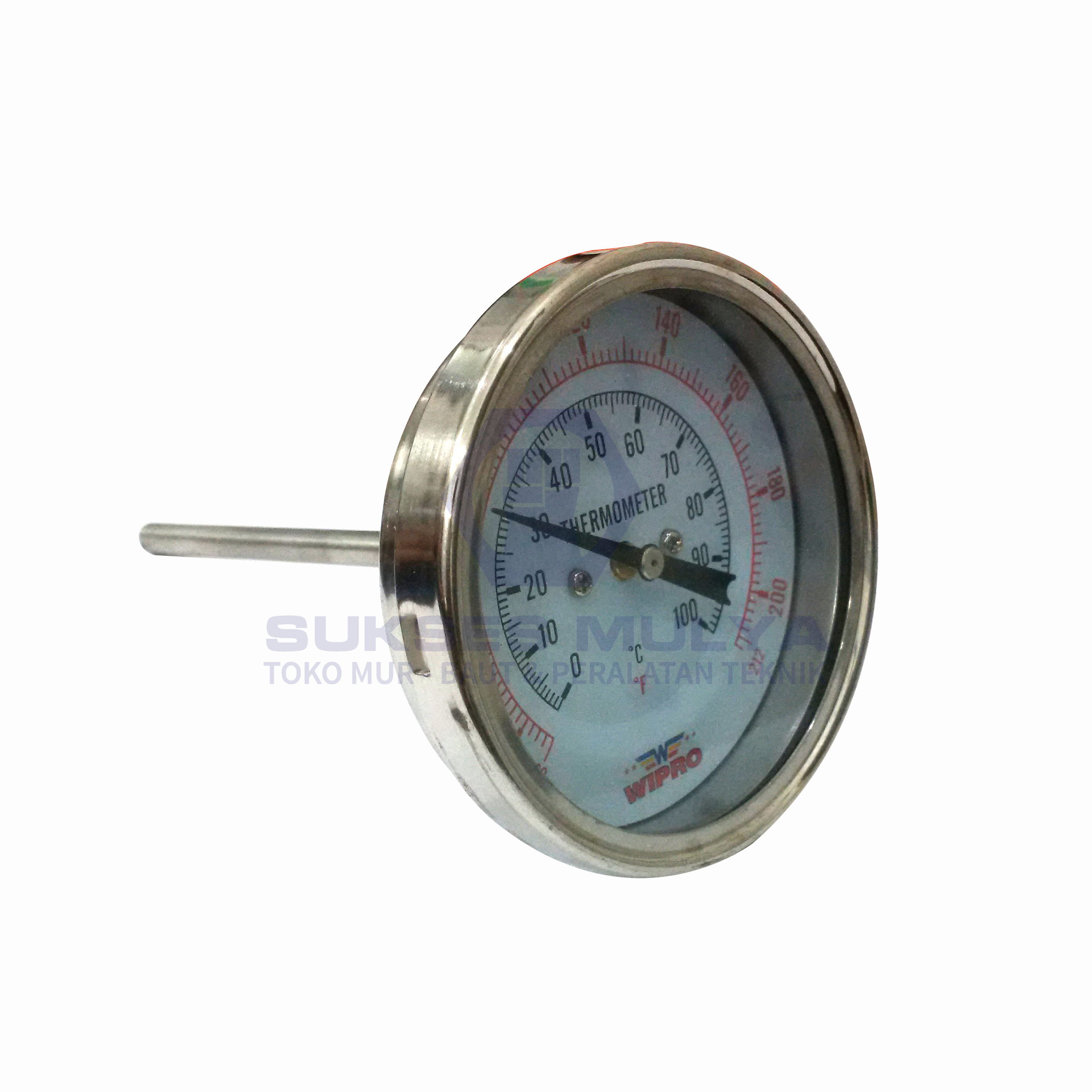 WIPRO Termometer Payung 3" 100 Celcius Thermometer Payung Bimetal ...