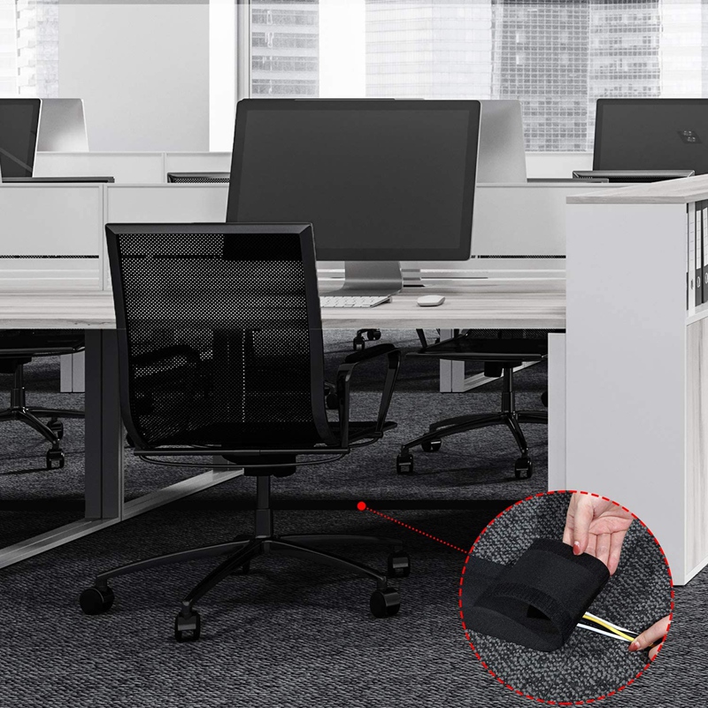 2 Pack Cable Grip Strip Floor Cable Cover Protect Cords Cable Protector ...