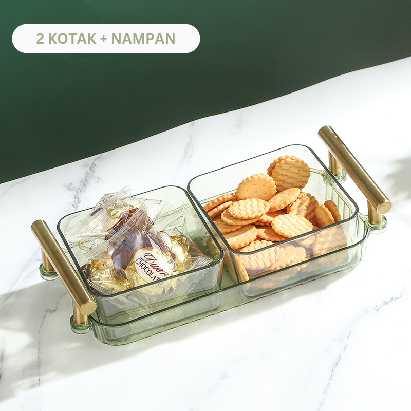 Inaso Tempat Saji Makanan Set Dengan Pegangan Storage Jar with Tray ...