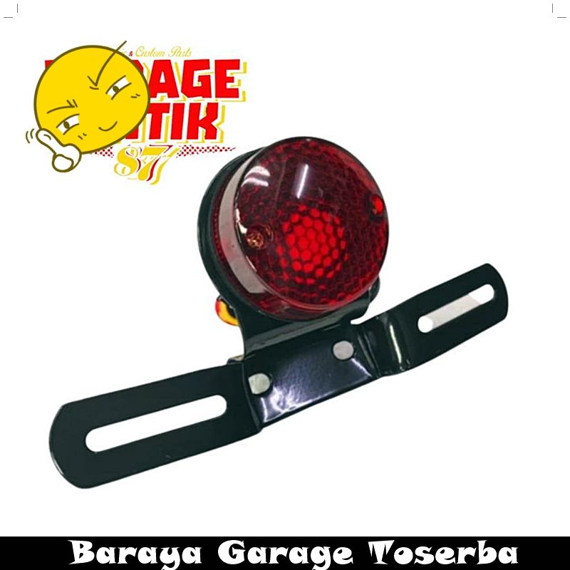 LAMPU STOP CUSTOM BULAT KECIL Motor jadul custom | Lazada Indonesia