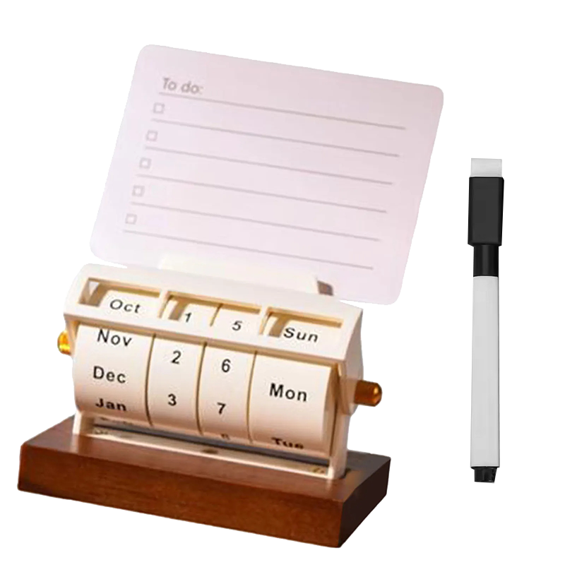Kalender Roda Berputar Rotatable Calender Kalender Meja Sepanjang Masa ...