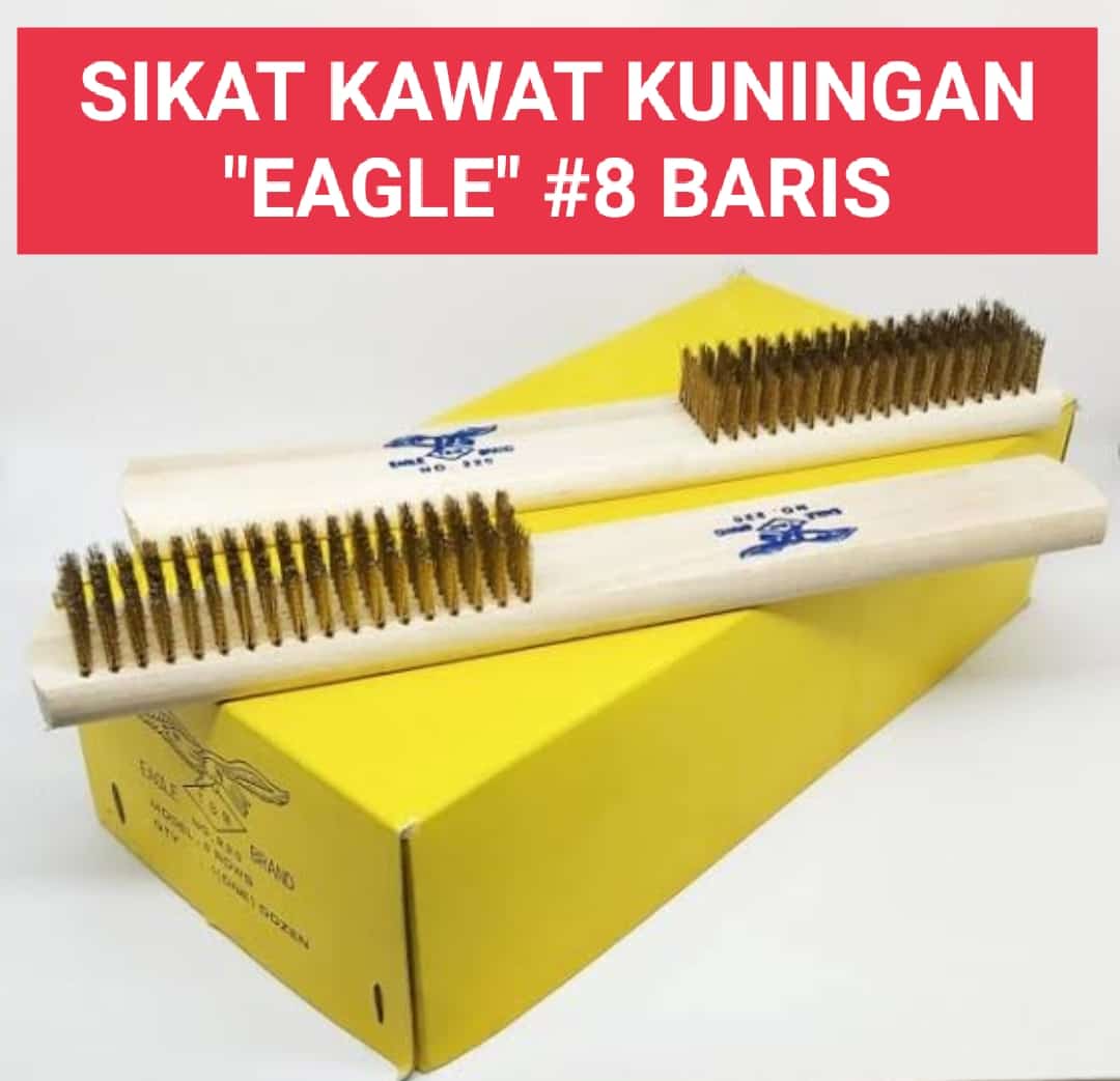 sikat kawat kuningan "EAGLE" #8 baris | Lazada Indonesia