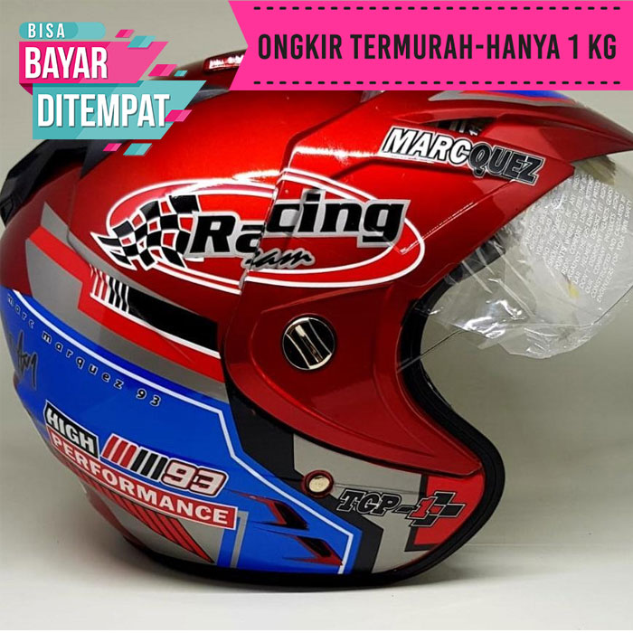7.7 ORIGINAL Helmet Double Visor Racing Marc Marquez Kualitas Setara ...