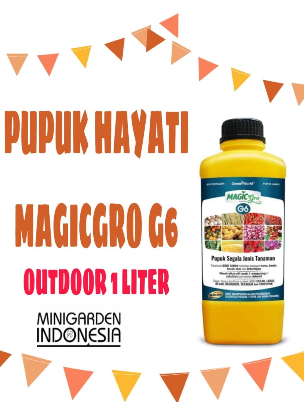 PUPUK HAYATI MAGICGRO G6 1 LITER PUPUK SEGALA JENIS TANAMAN ANTI HAMA | Lazada Indonesia