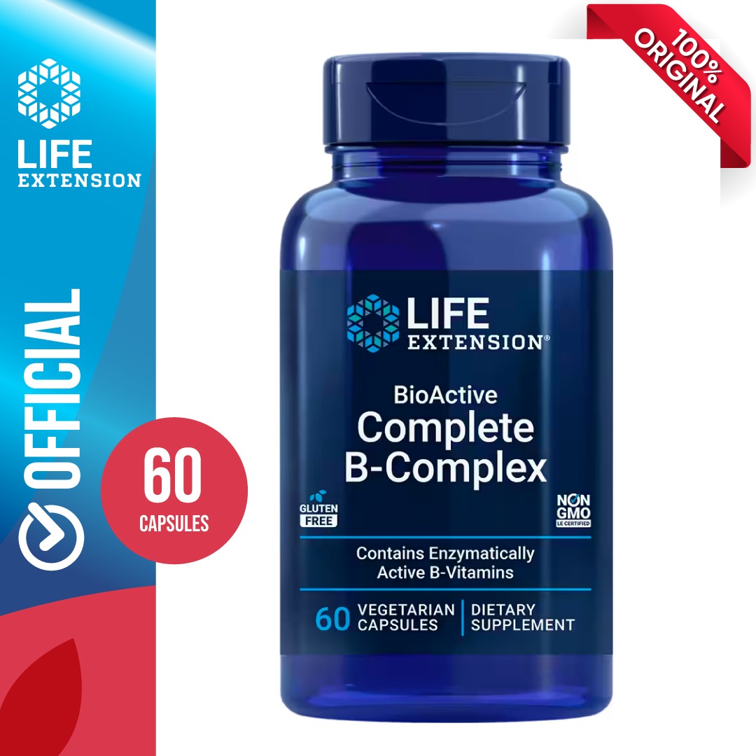 Life Extension Bioactive Complete B-complex, 60 Capsules | Lazada Indonesia