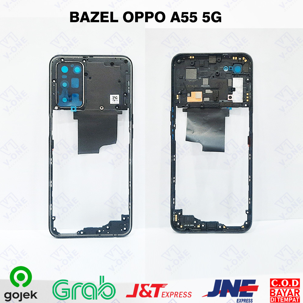 BEZEL TULANG TENGAH FRAME OPPO A55 5G SUDAH TERMASUK TOMBOL | Lazada ...