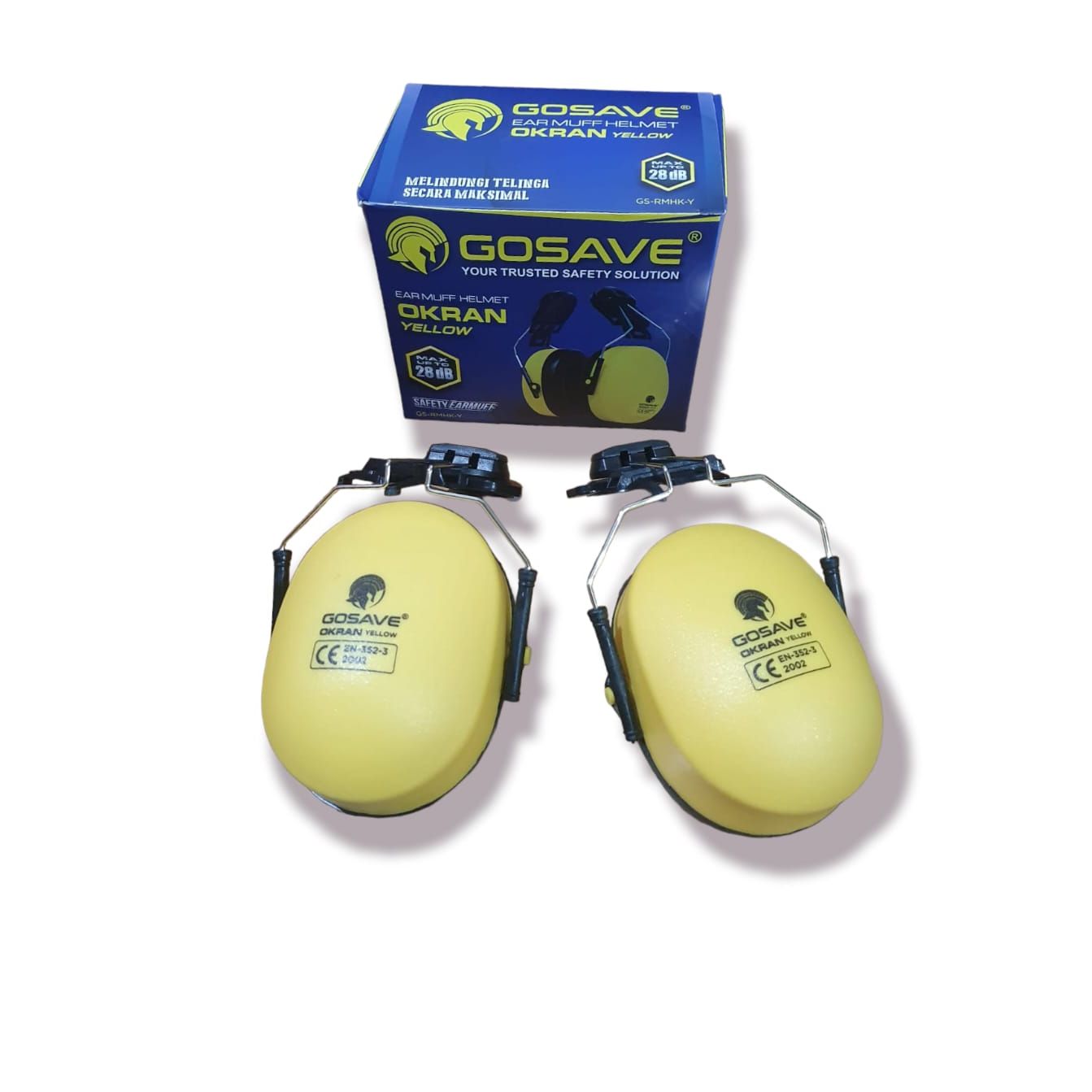 Earmuff Helm Safety 28db GOSAVE/earmuff pasang di helm proyek safety ...