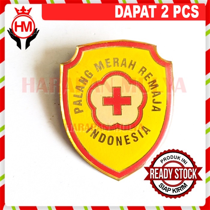 Pin PMR Warna Kuning Lencana Pin Logo PMR Indonesia Ukr. Besar - Harapan Mulya / 2pcs | Lazada ...